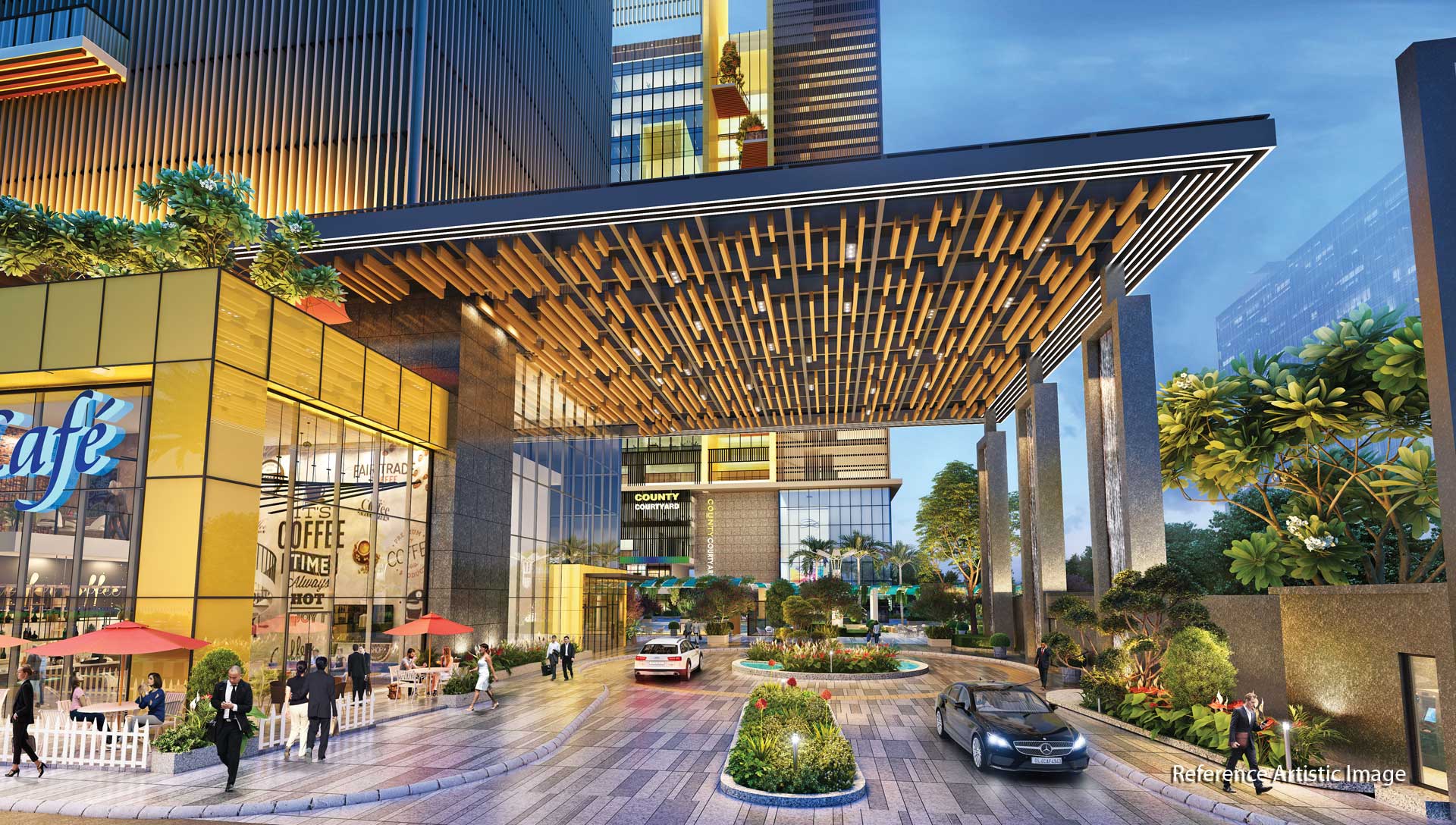 Buy commercial office space in New Delhi | County Courtyard